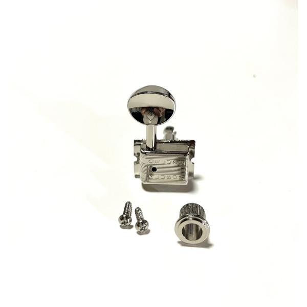 ■　フェンダータイプの6連用　ギヤボックスカバーに２列刻印のクルーソン・デラックス文字の物。ニッケルです。※商品の写真は、自然光の下で、撮っておりますが、光線の反射具合でゴールドに見える場合があります。正しくは、商品の表記、説明より判断願い...