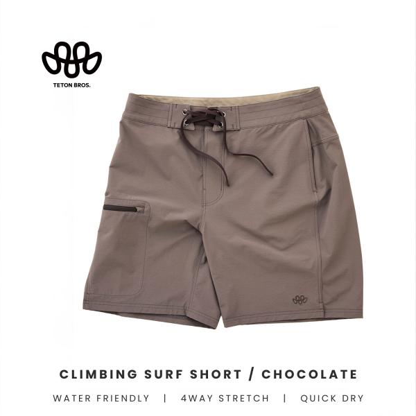 ブランドTETON BROS商品名CLIMBING SURF SHORTカラーCHOCOLATE品番TB261-12M性別メンズ用途クライミング / サーフィン / アウトドア素材Dry Action Softshell