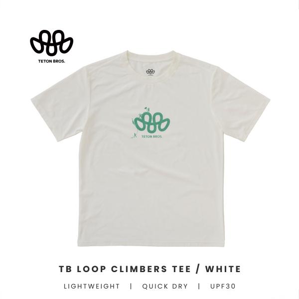 ブランドTETON BROS商品名TB LOOP CLIMBERS TEEカラーWHITE品番TB261-83M性別メンズ用途登山 / トレイルランニング / アウトドア / 日常素材Recycled Poly Jersey