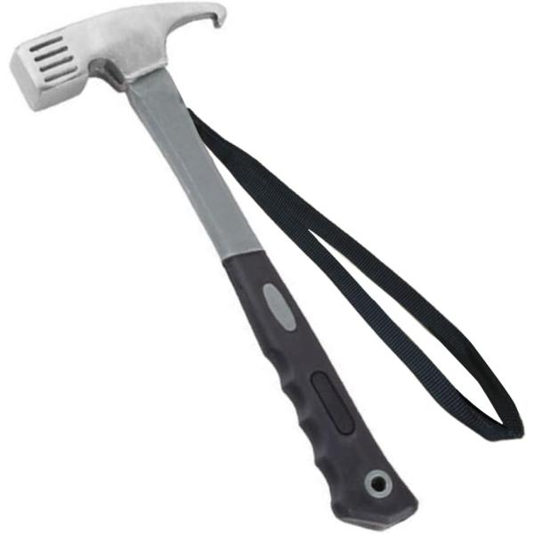 使いやすさと耐久性を兼ね備えた【ペグハンマー - キャンプの必需品】 アウトドアライフをさらに快適にするために、キャンプや登山、釣りなどで使える高品質なペグハンマーが登場！このハンマーはペグの打ち込みと抜きを一本でこなすため、作業がスムーズ...