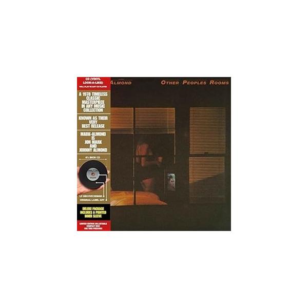 【発売日：2024年11月08日】種別:CD 【輸入盤】 洋楽ロック 発売日:2024/11/08 登録日:2024/10/18 マーク・アーモンド アザー・ピープルズ・ルームズ 内容:1. The City2. Girl On Table...
