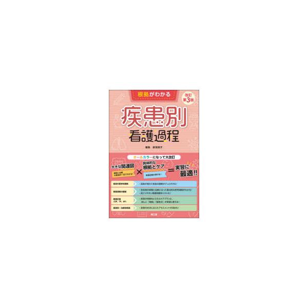 本 ISBN:9784524248391 新見明子／編集 藤井昌史／医学監修 出版社:南江堂 出版年月:2021年09月 サイズ:1241P 26cm 看護学 ≫ 基礎看護 [ 看護過程・看護診断 ] コンキヨ ガ ワカル シツカンベツ カ...