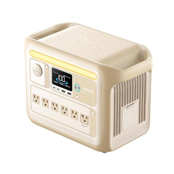 ■商品名Anker(アンカー)Solix C1000 ポータブル電源 A1761521 ベージュ 容量1,056WhAnker Solix C1000 Portable Power Station A1761521 Beige■商品特徴・速...