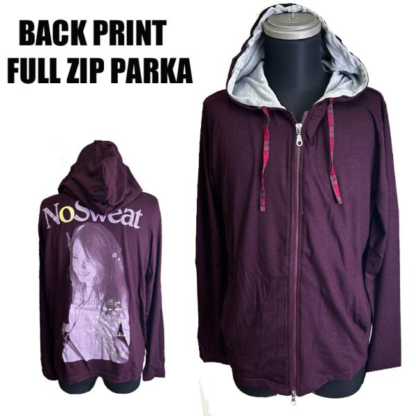 〜商品説明〜■バックプリントジップパーカーが登場！■ストレッチ何度美ラインデザインなのでシルエットがキレイにキマります！■ユニセックスでも使えるのでセクシーに、キレイめに合わせることが可能！■バランス良いフード部分が存在感を際立たせます☆■...