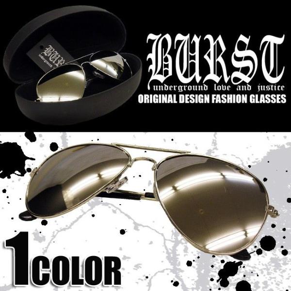 【BURST】から新作サングラスの登場です!!超人気のミラータイプレンズ形はティアドロップで細いフレームが顔をよりシャープにみせてくれます。ケース付きでお得なサングラスおすすめです。【悪羅悪羅、お兄、ホスト系、ソウルジャパン、メンズナックル...