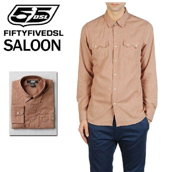SALOON Shirtsキレイめ長袖ウエスタンシャツ☆　スナップ式ボタン首元のボタンは、メタルボタン仕様ポケットは、フラップ付きのスナップ止め フラップは、ウエスタン調のカットがされています。 脇にロゴ入り割タグ付き。 素材は、コットンポ...