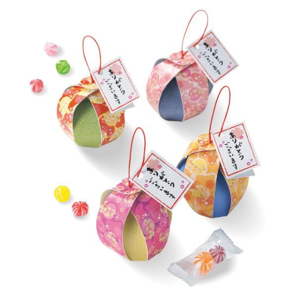 【発売日：2022年08月26日】サイズ / 50×50×58mm詳細　てまり飴2粒×3　4色アソート(色の指定はできません)結婚式 2次会 イベント 景品 粗品 こんぺいとう 金平糖 縁起物 プレゼント リボン ピンク 慶事 バラマキ 賞...