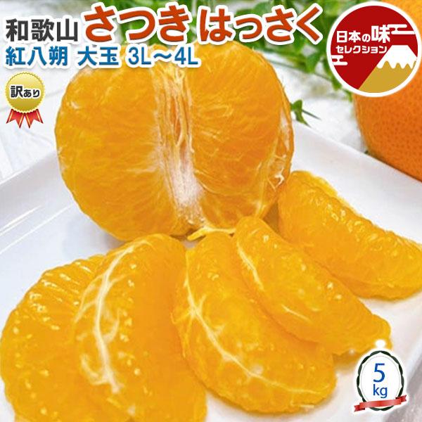 ■商品名： さつき はっさく 紅八朔 みかん 5kg 訳あり 家庭用 中玉 M〜2Lサイズ【和歌山県有田産】べにはっさく 手土産 母の日 お供え プレゼント ギフト ■お届けの目安： 土日祝を除く3〜7日の順次出荷予定です。 ※収穫状況によ...