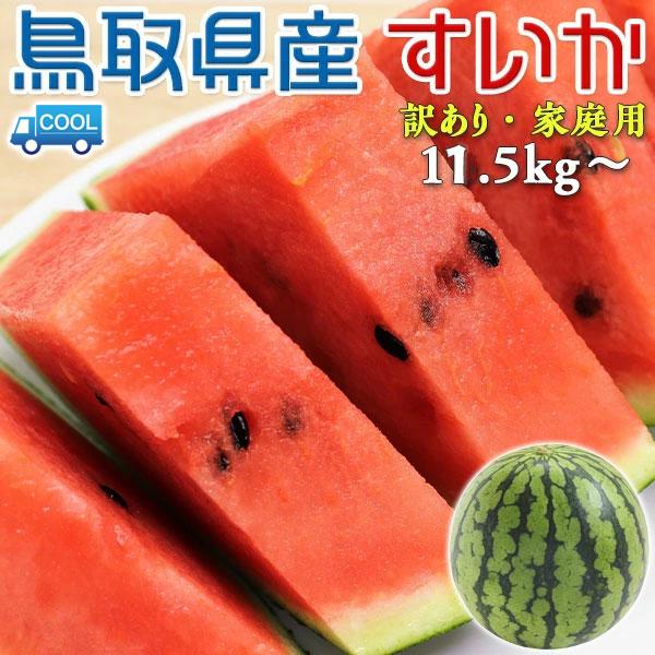 ■商品名： 鳥取県産 スイカ 11.5kg以上 すいか 訳あり 鳥取県産 西瓜【クール便指定】超特大玉 1玉 訳あり 家庭用 段ボール箱入り【鳥取県産西瓜】お中元・家庭用・すいかギフト ■お届けの目安： 【予約】2026年7月中旬頃入荷予定...