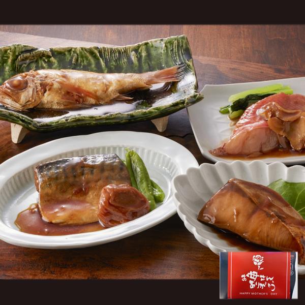 日本各地の素材を『氷温熟成』製法で仕上げた魚惣菜ギフトです。簡単調理でお召し上がりいただける一品を是非どうぞ。（高知県産黄金生姜、紀州南高梅、大分県産豊後ぶり、山陰産のどぐろを使用）■商品内容：金目鯛と黄金生姜の煮付け100ｇ×2、さばと南...