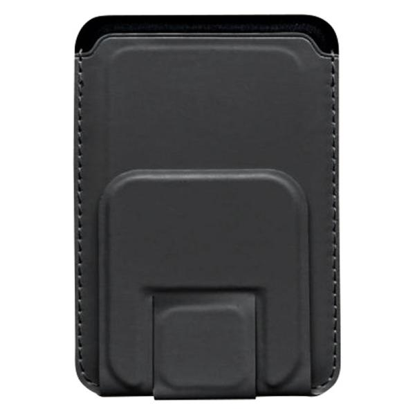 これ1つでスタンド・収納。薄型なのに多機能なスマホ用マグネットカードケース。MagSafe対応。AndroidなどMagSafeに対応していないスマートフォンでも、ケースに貼り付けて使えるメタルリング付。■商品内容：本体（約64×94×6m...