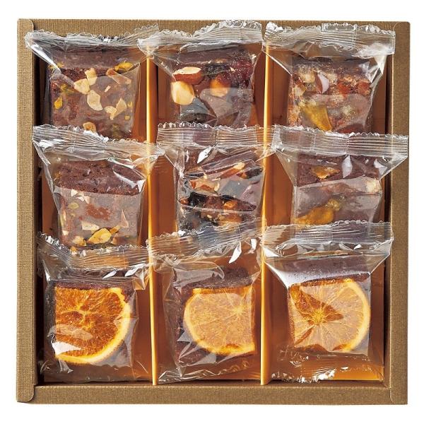 　ひと味違うナッツとフルーツの贅沢なブラウニー。ひとくちサイズなのに食べごたえのあるブラウニー４種セット。濃厚でしっとりしたブラウニー生地に、香ばしいナッツやドライフルーツをたっぷりトッピングした見栄えも味も贅沢なスイーツです。封を開けると...