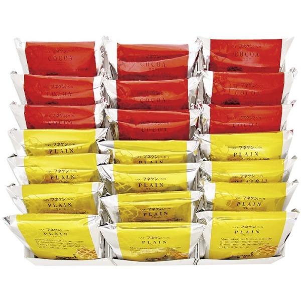 ベルギー産パールシュガーを始め厳選した食材を使って焼き上げ、マネケンならではの独特の食感と風味に仕上げました。プレーンとココアの2つの味を詰合せ。　誕生日プレゼント 結婚祝い 出産祝い 内祝い 退職祝い 長寿祝い 入学祝い 就職祝い 記念品 に！