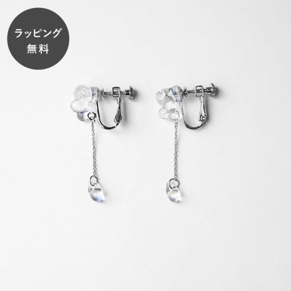 木の葉の隙間からこぼれる光、葉もれびをスケッチしました。光のしずくがチェーンの先で揺れるデザイン。画家・城戸真亜子のデザインをもとに耐熱ガラスメーカーHARIOのガラス職人がひとつひとつ手作りでつくったガラスのアクセサリー。＊ガラスの色味に...