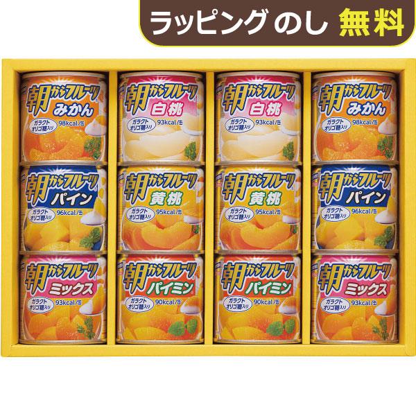 【商品内容】●朝からフルーツ（みかん・パイン・ミックス・白桃・黄桃・パイミン）各１９０ｇ×各２●アレルゲン： もも●化粧箱入●箱サイズ：32×23×8cm●箱重量：3kg●宅配温度区分：常温●賞味期限：(製造より)約1080日●JAN 49...