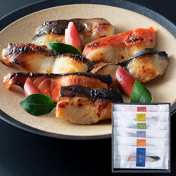 【商品内容】●6切(カラスカレイ・銀鮭・銀鱈・金目鯛・鰆・鰤×各1切)●宅配温度区分：冷凍●賞味期限：(製造より)約30日# 下鴨茶寮 料亭 西京漬け カレイ 銀ジャケ 銀だら 金目鯛 さわら いわし 惣菜 海産物 食品 夏ギフト 中元 ギ...
