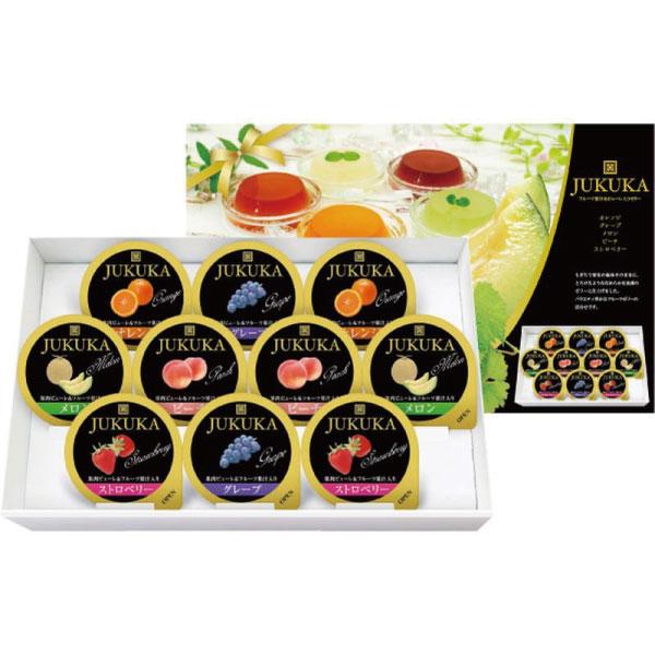 【商品内容】●ゼリー計10個●熟果ゼリーピーチ 52g×2個、熟果ゼリーオレンジ 52g×2個、熟果ゼリーグレープ 52g×2個、熟果ゼリーメロン 52g×2個、熟果ゼリーストロベリー 52g×2個●アレルゲン：乳成分・大豆・オレンジ・もも...