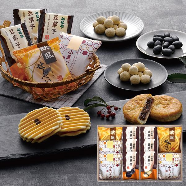 【商品内容】●小豆パイ×３、欧風せんべい×２、豆菓子（竹炭×３・きなこ×３）●アレルゲン：卵・乳・小麦・落花生（大豆）●生産国：日本●箱サイズ：205×310×55mm●重量：500g●賞味期限：(製造より)約100日●JAN 498374...