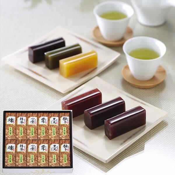 【商品内容】●煉・小倉・抹茶・栗・黒光・柚子×各２※商品内容・パッケージが変更になる場合がございます。未包装商品です。●化粧箱入●箱サイズ：18.6×18.3×3.9cm●箱重量：800.0g●宅配温度区分：常温●賞味期限：(製造より)約3...