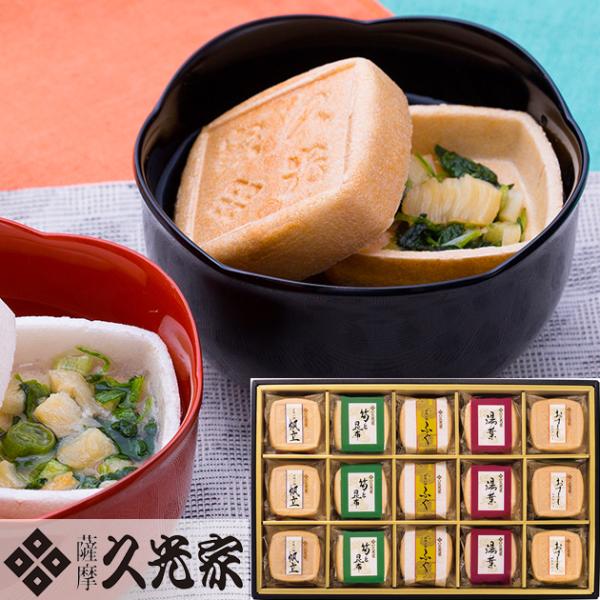 【商品内容】●お吸物（帆立・筍と昆布・ふぐ・湯葉・おすまし）×各3●アレルゲン：小麦●生産国・加工地：日本●化粧箱●パッケージサイズ：250×400×50mm●重量：620g●賞味期限：(製造より)約365日●JAN 4974560000076