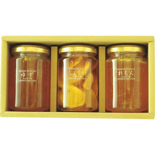 【商品内容】●（しょうが蜂蜜漬け・ゆず蜂蜜漬け・レモン蜂蜜漬け）各２００ｇ●化粧箱入●箱サイズ：25.3×13.5×8cm●箱重量：1.2kg●宅配温度区分：常温●賞味期限：(製造より)約365日●JAN 4930830608663