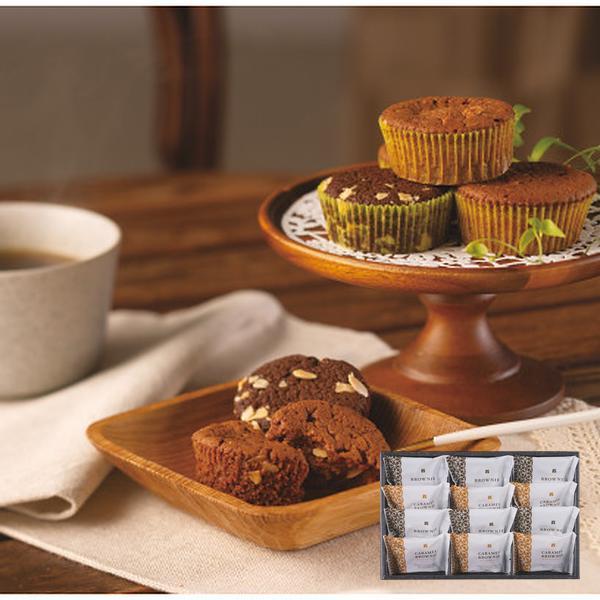 【商品内容】●ブラウニー(ブラウニー・キャラメルブラウニー)×各6●アレルゲン：卵 乳 小麦 大豆 アーモンド●原産国：日本●化粧箱入●箱サイズ：31.0×20.0×5.0cm●箱重量：446.0g●宅配温度区分：常温●賞味期限：(製造より...