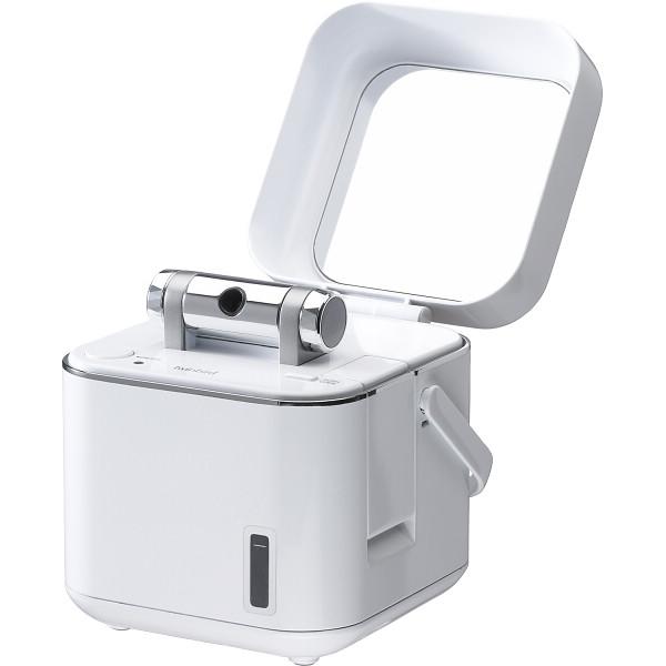 【商品内容】●現品約16.5×17×17cm・本体重量＝約1.4kg●ポリカーボネート・ABS樹脂・ガラス●電源＝AC100V・消費電力＝360W●コード長約1.5m●スチーム発生量＝約7ml/分、スチーム発生時間＝約15分、スチーム温度＝...