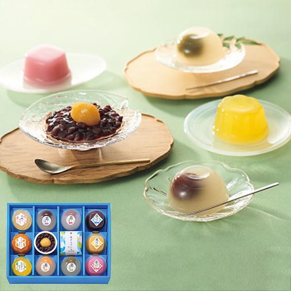 【商品内容】●葛よせ(あずき・梅・金柑・抹茶各95g×各1)、フルーツゼリー(白桃・マンゴー・かぼす各91g×各1)、水ようかん(こし・柚子・赤しそ各82g×各1)、栗ぜんざい70g×2●アレルゲン： もも りんご●化粧箱入●箱サイズ：32...