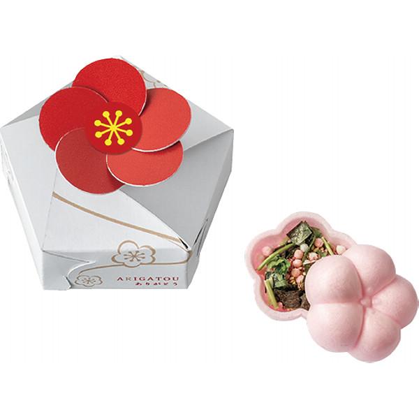 【商品内容】●梅茶漬最中×１●アレルゲン： 乳 ごま●化粧箱入●箱サイズ：7.8×7.8×5.2cm●箱重量：17g●宅配冷蔵区分：常温●賞味期限：(製造より)約150日●JAN 4560161078134