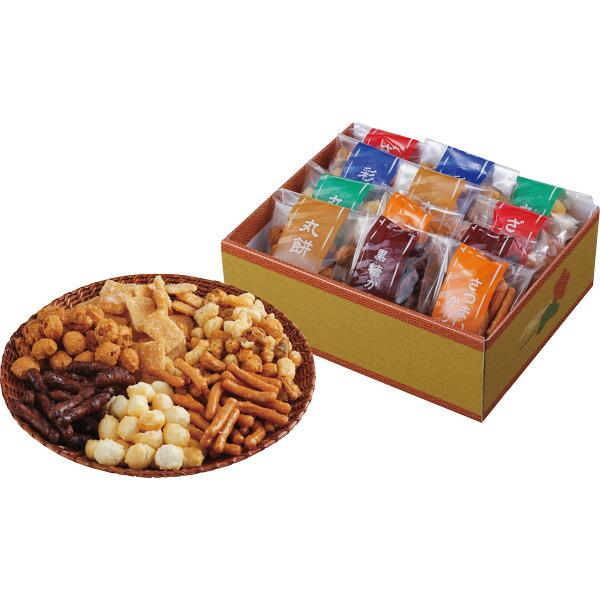 【商品内容】●かりんとう（さつまいも）４０ｇ×２、かりんとう（黒糖）４０ｇ×２、ざらめ千枚４０ｇ×２、彩りあられ４０ｇ×２、丸餅（醤油）４０ｇ×２、丸餅（サラダ）４０ｇ×２●アレルゲン： 小麦 大豆●原産国：日本●加工地：日本●化粧箱入●箱...