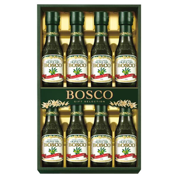 ●箱サイズ：約22.8×37.3×6（ｃｍ）/重さ：2.7kg●化粧箱入●ボスコエキストラバージンオリーブオイル１４０ｇ×８●地中海の太陽と大地が育んだ新鮮なオリーブの実をそのまま搾ったオリーブオイルです。新鮮なオリーブの実から得られたフル...