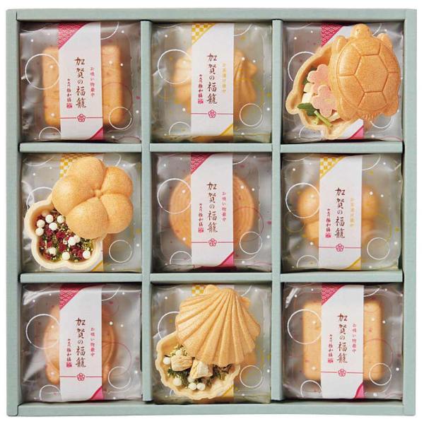 ●箱サイズ約：27.5×27.5×4.7(cm)/重さ：322g●化粧箱入●最中お吸物（湯葉・豆腐×各２、鯛×１）、最中お茶漬け（貝柱・梅×各２）（計９食）●地元金沢でひとつひとつ焼き上げた最中に様々な具材を入れて、丹精込めて作り上げていま...