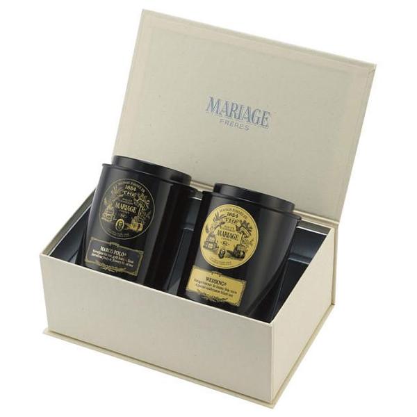 ●箱サイズ約：18.5×11.5×8/重さ：448g●化粧箱入●マルコ　ポーロ５０ｇ、ウェディング５０ｇ花とフルーツの甘い香りのマルコポーロ、上質なセイロンティーをブレンドした甘みとコクが程よく調和した「ウエディング」が入ったギフトセット。...