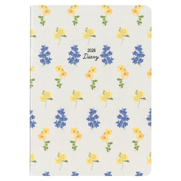 2026 MILL A6 Monthly FLEURS GY ■ページ数       ：  48ページ　■サイズ          ：  148×105mm  A6■始まり曜日    ：  月曜日■始まり月       ：  12月　■期間...