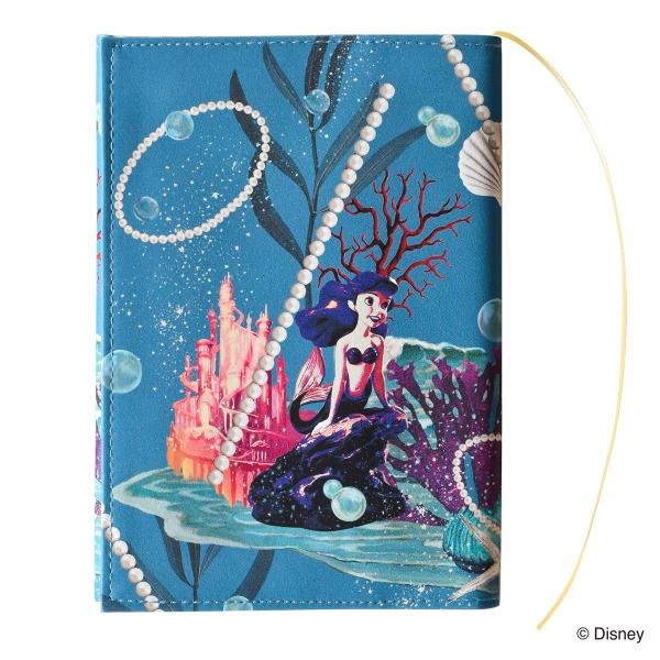 おとなのディズニー雑貨 ピレアグラウカ ブックカバー アリエルおとなディズニー「ピレアグラウカ ステーショナリー」シリーズの、アリエルのブックカバーです。製品仕様サイズ　本の寸法（目安）52×107×30mmまで対応しています。（文庫本サイ...