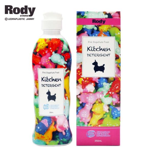 キッチンをカラフルに彩るロディのキッチン洗剤。置いておくだけで楽しく元気な気持ちにさせてくれそうなカラフルでキュートなデザインの食器洗剤です。〇商品内容：ロディ食器洗剤250ml〇箱サイズ：185×48×57mm〇8大アレルゲン：小麦○商品...