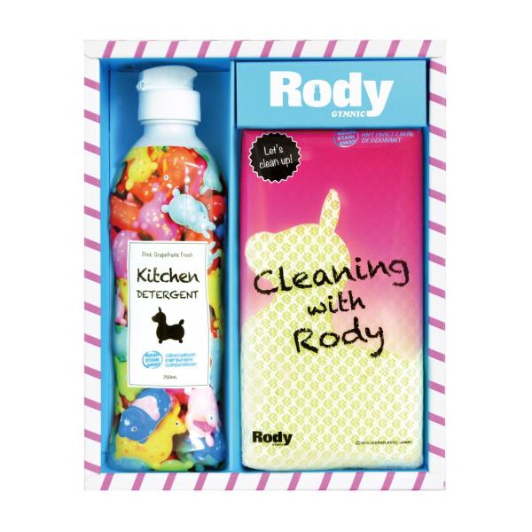キッチンをカラフルに彩るロディのキッチン洗剤セット。置いておくだけで楽しく元気な気持ちにさせてくれそうなカラフルでキュートなデザインの食器洗剤とキッチン用スポンジの詰合せセットです。〇商品内容：ロディ食器洗剤250ml、ロディメッシュクリー...