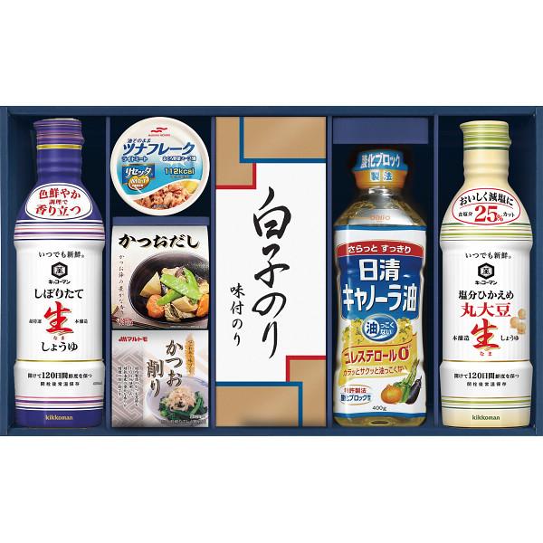 ●キッコーマン 生しょうゆ詰合せギフト GK-502●キッコーマンの「しぼりたて生しょうゆ」は通常のしょうゆとは違い「火入れ」(加熱処理)をしていない、しぼりたての生しょうゆです。生ならではの鮮やかな色、さらりとした旨み、穏やかな香りで素材...