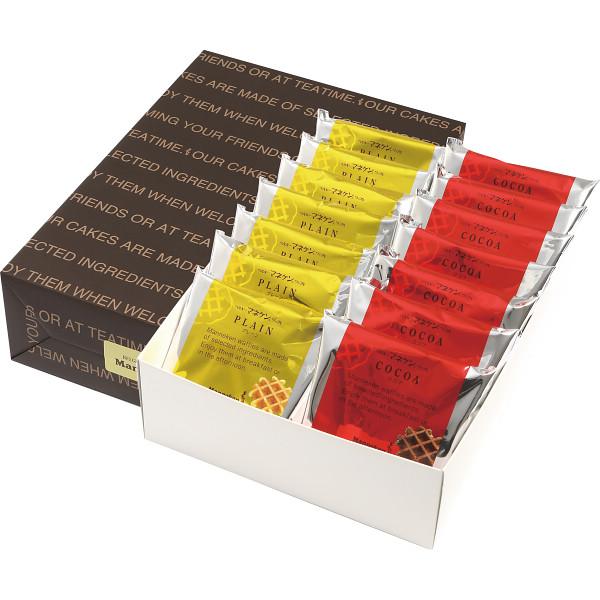自然な甘さとコクのあるプレーンワッフルと、ベルギーチョコレートを練り込んだ、奥深いカカオの味わいを楽しめるココアワッフルを詰め合わせました。商品名/マネケン ワッフルギフトセット(14個)内容/プレーンワッフル・ココアワッフル×各7箱サイズ...