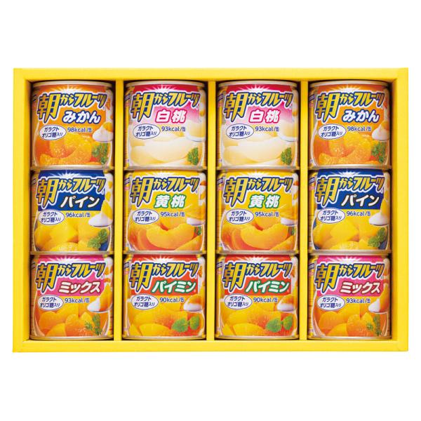 商品名/はごろもフーズ デザートギフト 内容/朝からフルーツ(みかん・パイン・ミックス・白桃・黄桃・パイミン)(各190g)×各2箱サイズ/22.7×31.5×7.5cm賞味期間/3年アレルゲン/もも・もも品番/AS-30R【オススメ 人気...