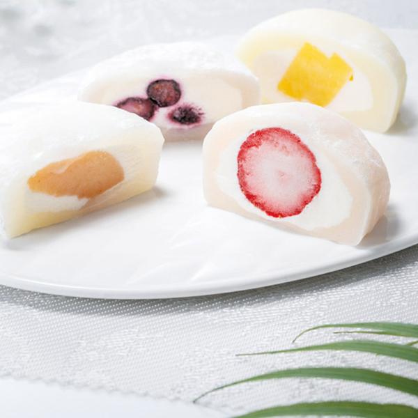 優しい甘みのクリームとふわふわのお餅で果物を包みました。とろける食感をお楽しみください。冷蔵庫で2時間程度解凍してお召し上がりください。商品名/銀座千疋屋 銀座フルーツ大福 内容/いちご・白桃・ブルーベリー・パイナップル×各2賞味期間/冷凍...