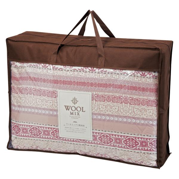 吸放湿性に優れたウールを使用。保温力があり、いつまでも暖かくおやすみいただけます。適度な弾力が体に心地よく寄り添います。商品名/ウールミックス ウール混肌ふとん(羊毛50%) タイプ/ローズ機能・特長/日本製材質/側地:綿100%、詰めもの...