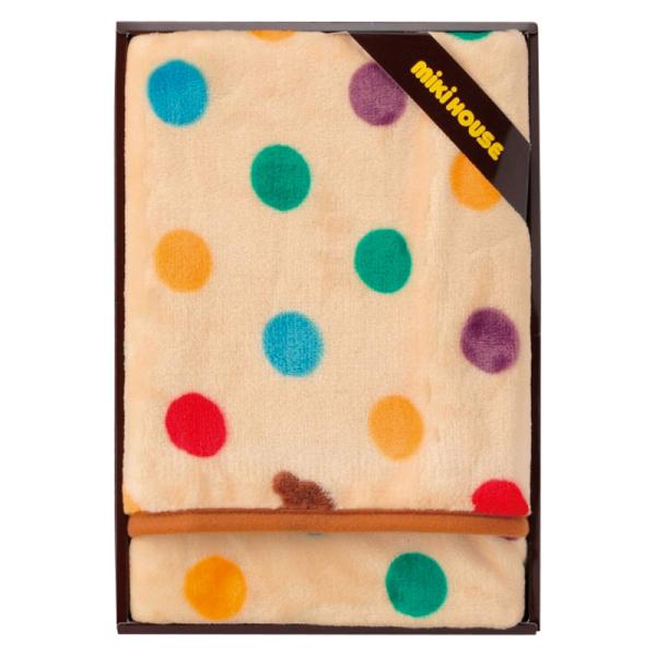 カラフルなドット柄とくまのシルエットがかわいいポータブルケットです。商品名/ミキハウス アニマルシリーズ ポータブルケット内容/ポータブルケット(約900×600mm)×1材質/ポリエステル箱サイズ/約327×227×70mmブランド・メー...