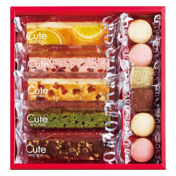 華やかな焼き菓子アソートです。商品名/ひととえ キュートセレクション 内容/オレンジケーキ・キャラメルアップルケーキ・抹茶ショコラケーキ・ミックスベリーケーキ・ニューヨークブラウニー・ショコラクッキー・アールグレイクッキー×各1、レモンクッ...