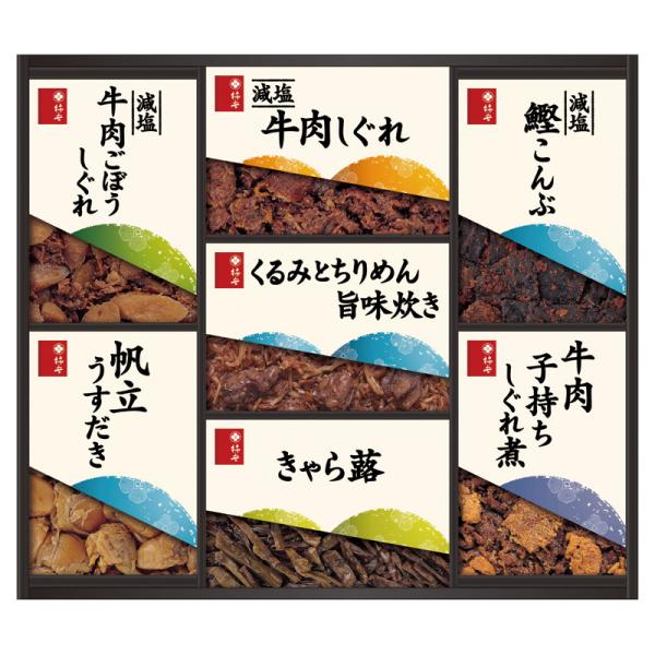 伝統の技法「しぐれ煮」で、素材の旨味をいかし、炊き上げた一品。開けてすぐお楽しみいただける惣菜商品を詰め合わせました。商品名/柿安 料亭しぐれ煮詰合せ 内容/減塩牛肉しぐれ(50g)・減塩牛肉ごぼうしぐれ(50g)・牛肉子持ちしぐれ煮(50...