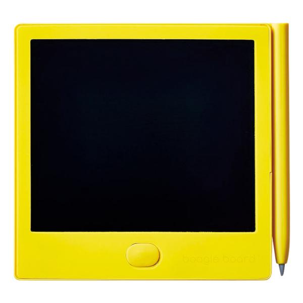 書きごこちなめらか。新感覚の「電子メモパッド」。ペーパーレスだから環境に優しい。約30,000回書き換えが可能。商品名/キングジム ブギーボード BB-12内容/本体(約86×86×5.5mm)×1タイプ/イエロー材質/ABS箱サイズ/約1...