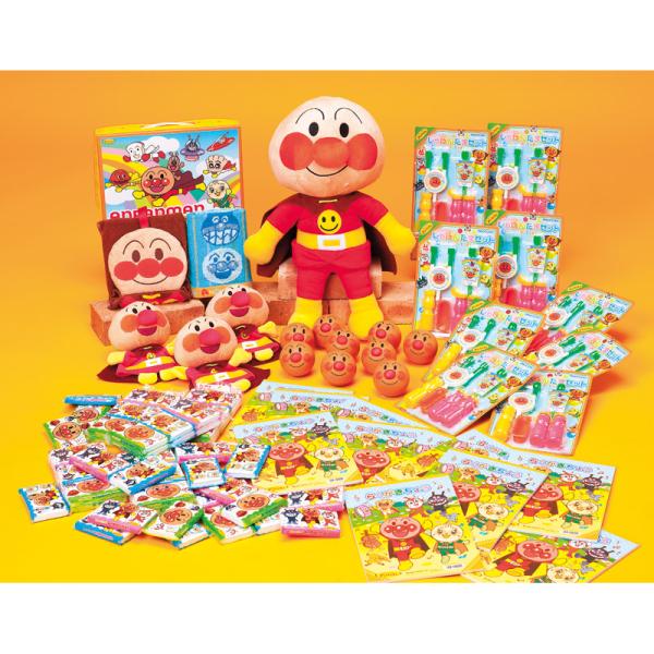 大人気キャラクターのイベントセットです。商品名/アンパンマングッズプレゼント(80名様用)内容/1等/ぬいぐるみ×1、2等/タオルセット×1、3等/パペット×2、4等/ボール×6、5等/シャボン玉×8、6等/らくがきちょう×12、7等/ミニ...