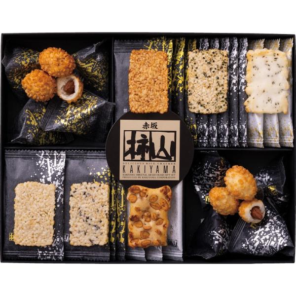 赤坂柿山一番人気のロングセラー商品名/赤坂柿山 柿山セレクト 内容/慶長(醤油・しぶき海苔・胡麻・うすくち醤油)×各5、慶凰(醤油・塩)×各4、豆柿・かきもち昆布×各3箱サイズ/21.2×27.1×5.1cm賞味期間/常温5ヶ月アレルゲン/...