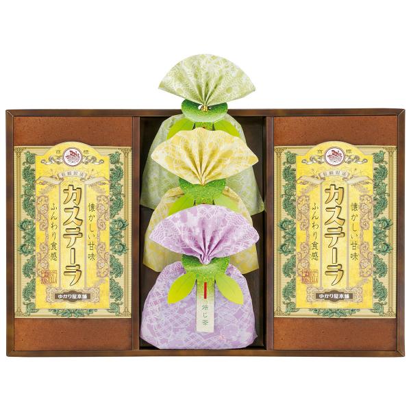 長崎製法カステーラとかぶせ玉露 抹茶入玄米茶 煎茶の便利なティーバッグを詰め合わせました。●カステーラ（7切入）×2●ティーバッグ　ほうじ茶　　　2袋　抹茶入玄米茶　2袋　煎茶　　　　　4袋●賞味期間 常温で90日●茶葉原産地 日本●加工地...