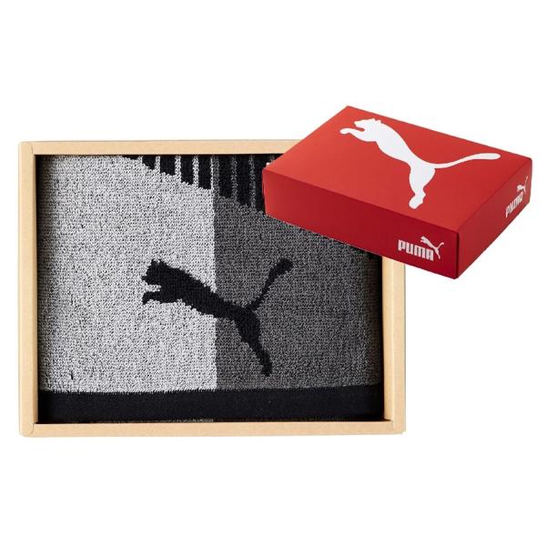 　■ 仕 様 ■サイズ:約31×110cm素材・材質:綿100% 商品重量:0.25kg生産国:中国 化粧箱入りスポーツタオルが1枚入っています。人気のスポーツブランド　プーマ　のタオルギフトです。※一部の商品については、のし・包装・メッセ...